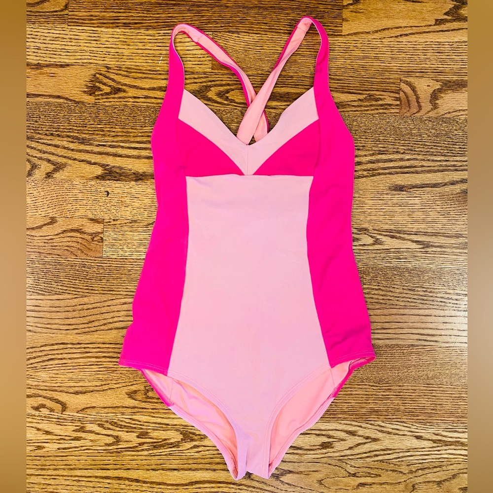 One-Piece Colorblock Swimsuit - Gem